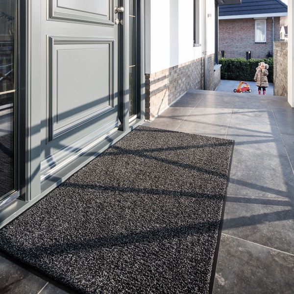 Dust Control Entrance Door Mat Made to Measure with Vinyl Border - Grey ...